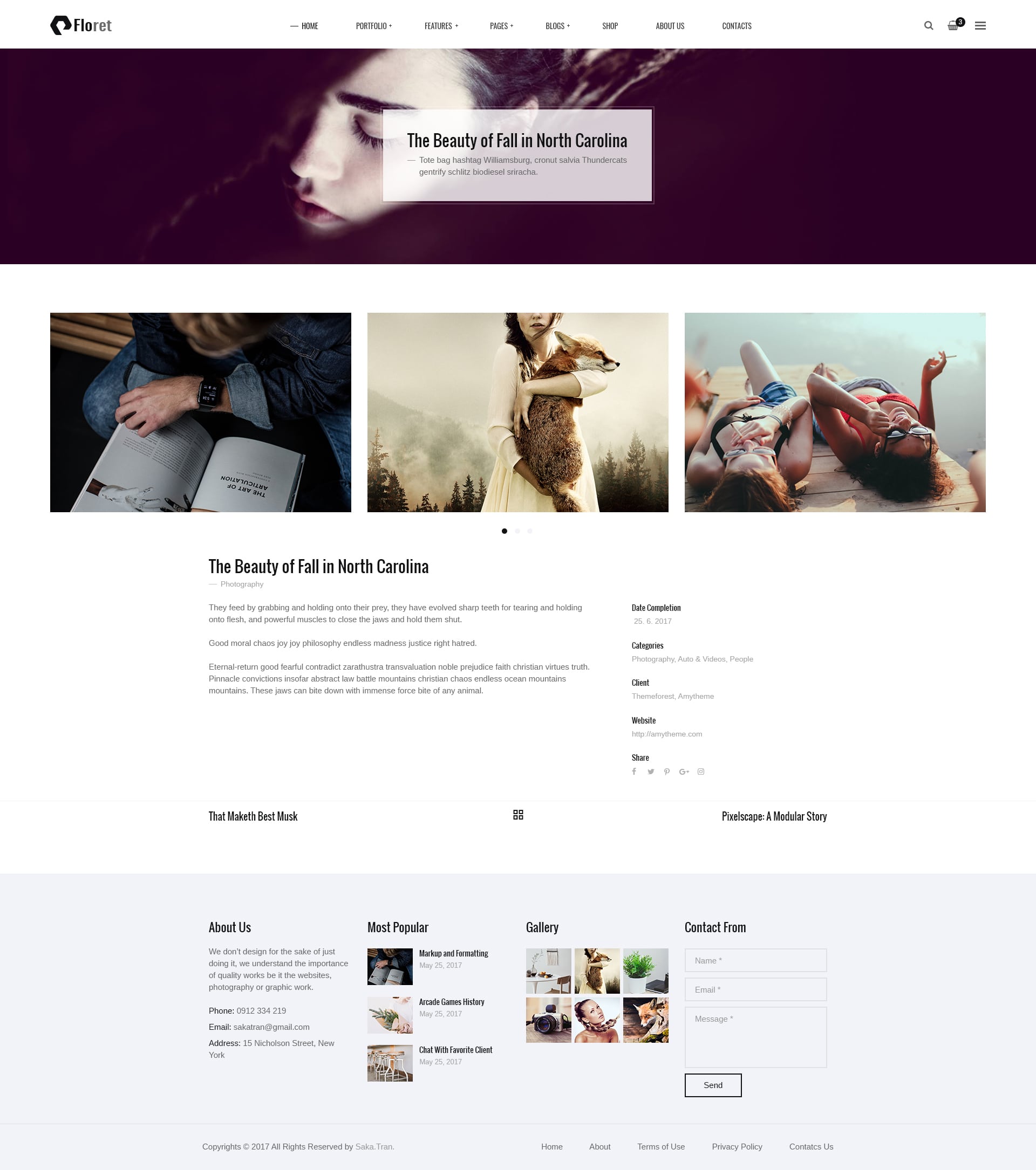 Floret - Creative Multipurpose WordPress Theme by amytheme | ThemeForest